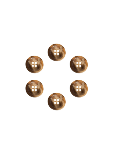 Pack of 6 large bio-resin buttons Ø31 mm - Bergère de France